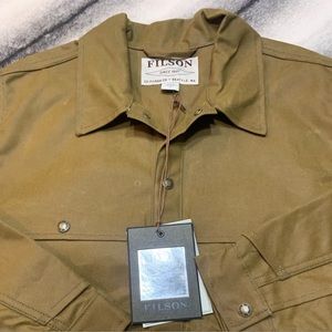 Filson | Jackets & Coats | Filson Tin Cloth Cruiser Dark Tan Jacket ...